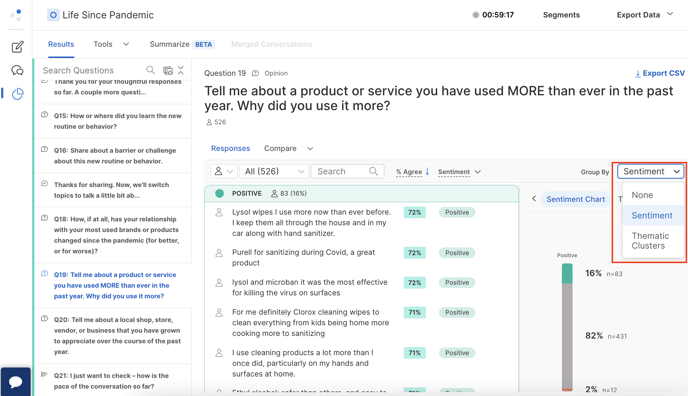 Overview of Metrics & Measures used in Remesh to organize and analyze data